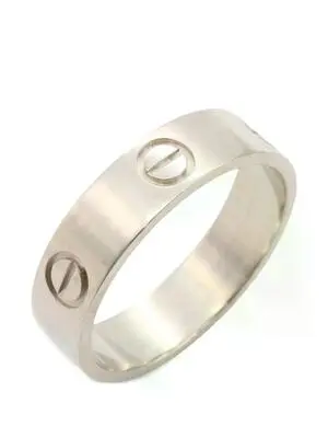Cartier 18k White Gold Love Motif Ring