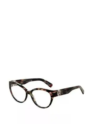Longchamp Tortoiseshell Cat-eye Eyeglasses With Protective Case - Brown