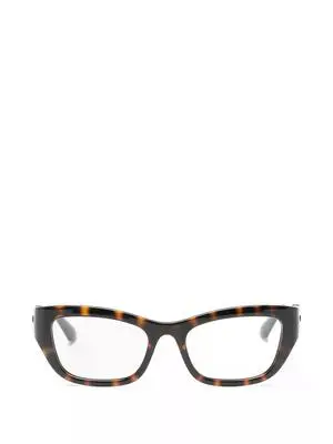 Gucci Tortoiseshell-effect Interlocking-logo Glasses