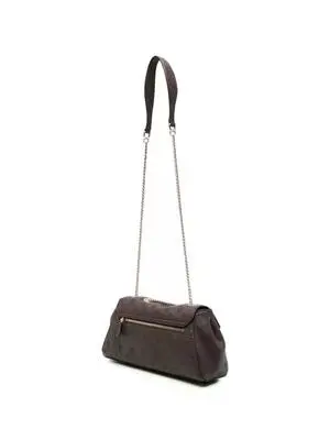 Guess Logo-embossed Chain-strap Shoulder Bag - Brown