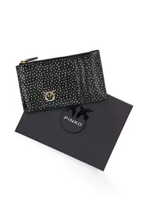 Pinko Love Birds-hardware Leather Cardholder
