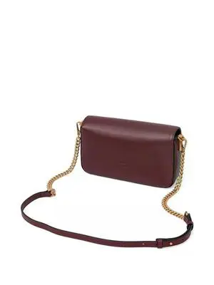 Pinko Love Birds-hardware Leather Crossbody Bag
