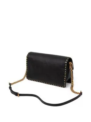 Pinko Love Birds-hardware Stud-embellished Leather Crossbody Bag