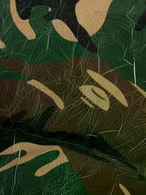 AAPE BY *A BATHING APE Moonface Camouflage Puffer Jacket