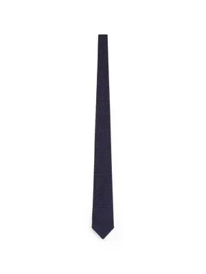 FURSAC Polka-dot Silk Tie - Blue
