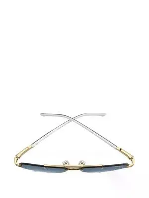 Carrera Eyewear Rimless Pilot Sunglasses