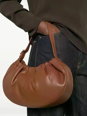 A.p.c. Ruched Shoulder Bag - Brown
