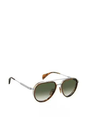 DB EYEWEAR BY DAVID BECKHAM Pilot-frame Sunglasses - Brown