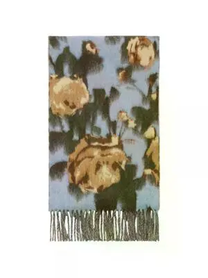 Burberry Patterned Scarves - Blue