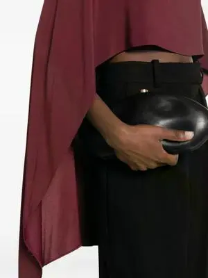 Alberta Ferretti Draped Asymmetric Cape