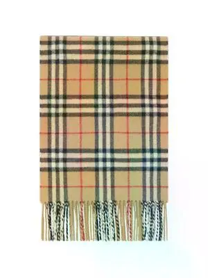 Burberry Check Scarf - Neutrals