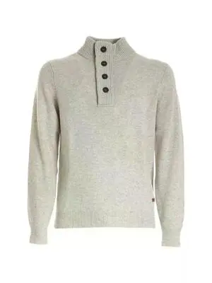 Barbour Button-up Elbow-patch Sweater - Neutrals