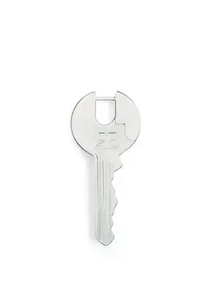 COURREGES Logo-engraved Key Earring - Silver