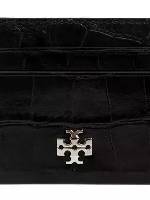 Tory Burch Croc-effect Logo-plaque Card Holder