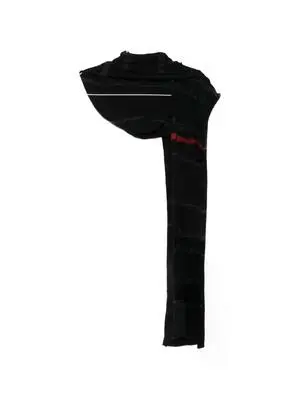 Isabel Benenato Distressed Striped Scarf