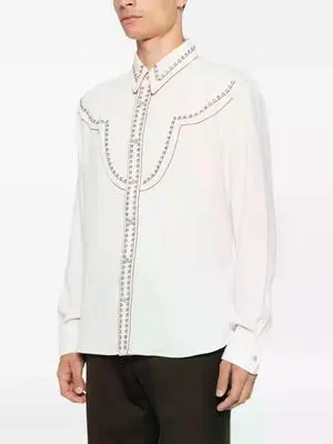 Amiri Eyelet-embellished Western Shirt