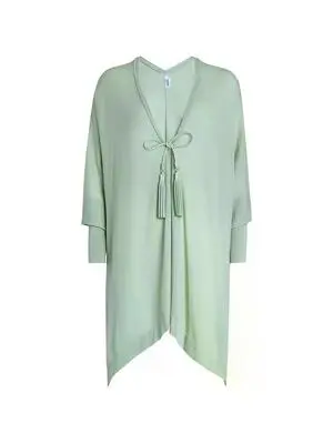 FERRAGAMO Asymmetric Jacket With Tassel Detail - Green