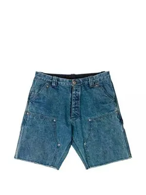 Chrome Hearts Double-knee Denim Shorts - Blue