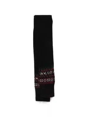 Yohji Yamamoto Fair Isle Knit Scarf