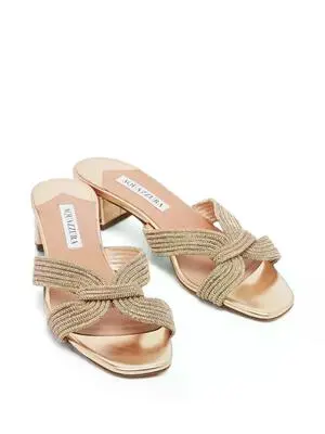 AQUAZZURA Muse Crystal-embellished Sandals