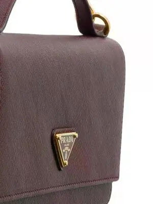 Prada Saffiano Leather Wallet With Shoulder Strap