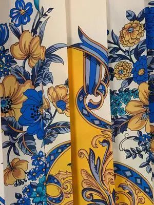 Gucci Printed Silk Midi Skirt