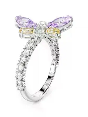SWAROVSKI X Ariana Grande Crystal-embellished Butterfly-motif Ring