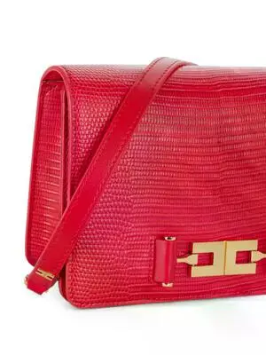 Elisabetta Franchi Lizard-effect Chain-strap Shoulder Bag