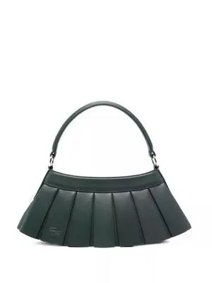 Lacoste Pleated Logo-embossed Tote Bag - Green