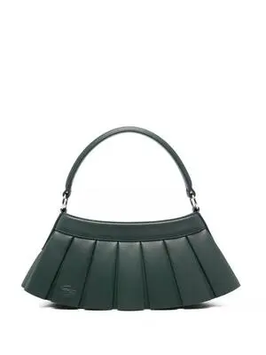 Lacoste Pleated Logo-embossed Tote Bag - Green