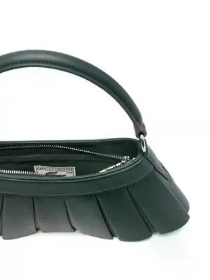 Lacoste Pleated Logo-embossed Tote Bag - Green