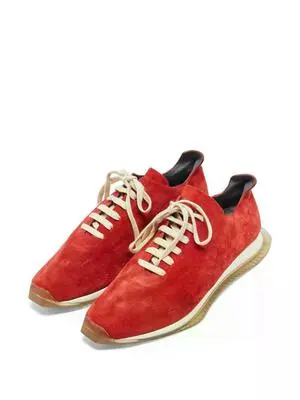 Rick Owens Suede Sneakers With Extended Tongue