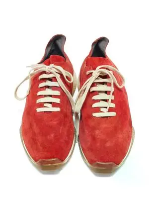 Rick Owens Suede Sneakers With Extended Tongue
