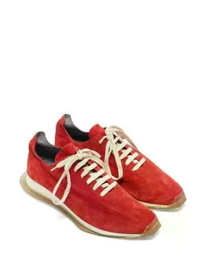 Rick Owens Suede Sneakers With Extended Tongue