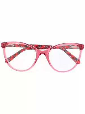 Moschino Floral-print Cat-eye Glasses