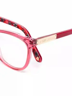 Moschino Floral-print Cat-eye Glasses