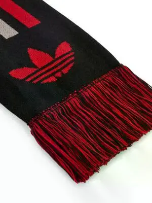 Adidas X Avavav Logo-intarsia Fringed Scarf