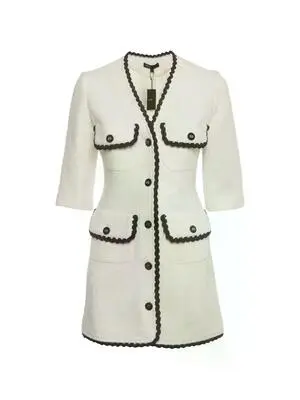 Maje Ritosio Contrast-trim Mini Dress