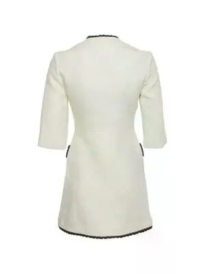 Maje Ritosio Contrast-trim Mini Dress