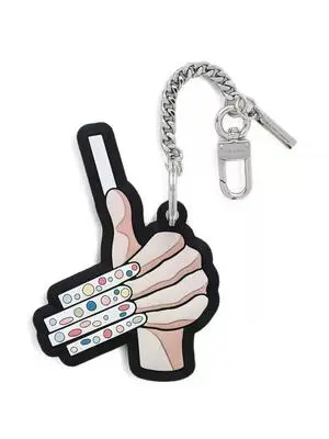 Marc Jacobs Curb-chain Bag Charm - Neutrals