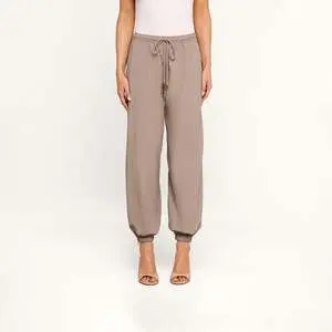 L'Agence Mariko Jogger Pants With Zip Cuffs - Light Cardamom