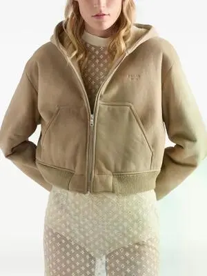 Prada Hooded Shearling Jacket
