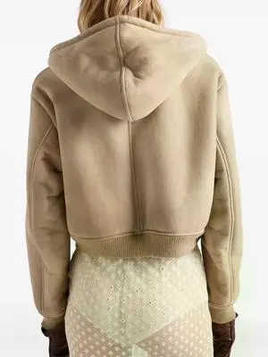 Prada Hooded Shearling Jacket