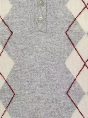 Sandro Argyle Short-sleeve Polo Shirt