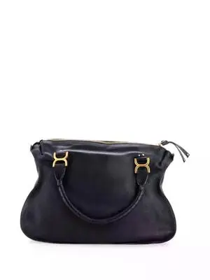 Chloé Marcie Leather Large Satchel - Black