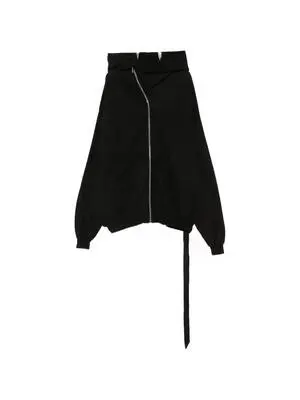 Rick Owens Mountain Hun Asymmetric Zip-up Hoodie