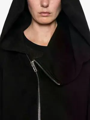 Rick Owens Mountain Hun Asymmetric Zip-up Hoodie