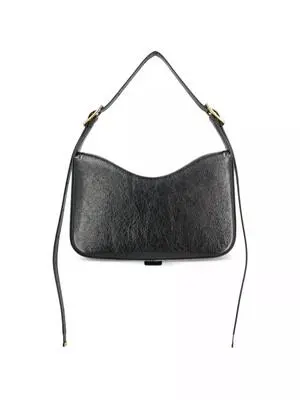 Balenciaga Medium Clicca Leather Shoulder Bag - Black