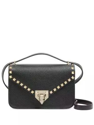 Valentino Garavani Rockstud Small Shoulder Bag In Grainy Calfskin