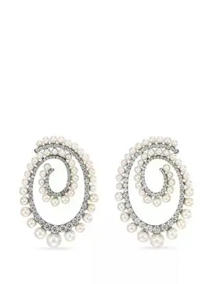 ANABELA CHAN Vortex Pearl And Diamond Earrings